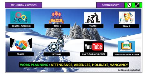 Work Schedule Excel Work Planning Excel Excel Staff Planning Leave Planning Excel