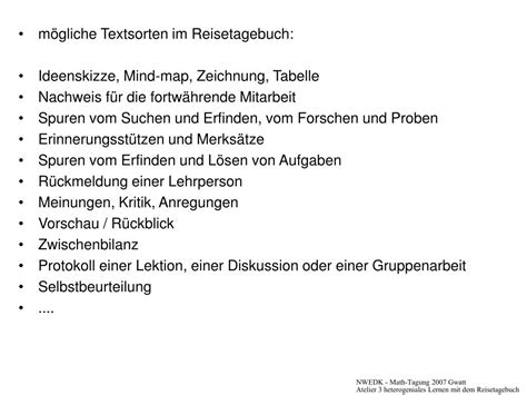PPT Dialogisches Lernen Mit Dem Reisetagebuch Nach Ruf Gallin