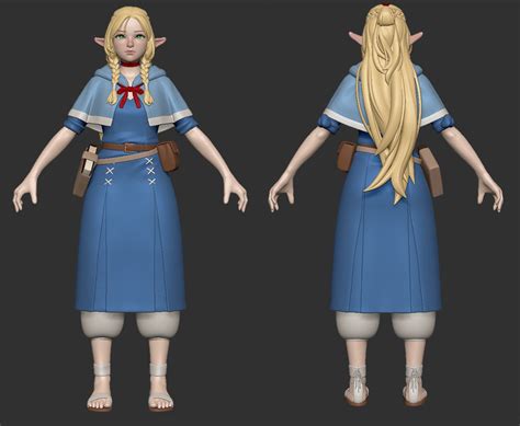 Marcille Dungeon Meshi Fan Art Polycount