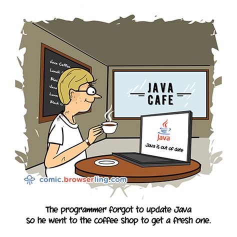 Upgrade Java Jokes Webcomic About Programmers Web Development And