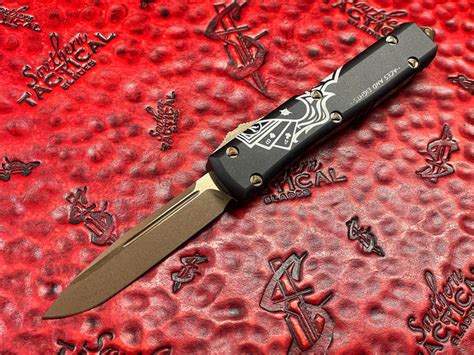 Microtech Dead Mans Hand Ultratech Se Bronzed Otf Southern Blades