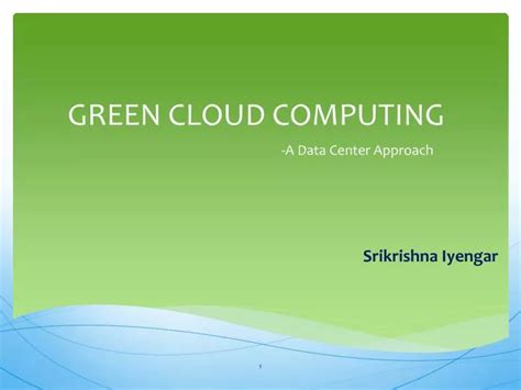 Ppt Green Cloud Computing Powerpoint Presentation Free Download Id787625
