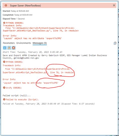 Arcgis Pro ArcPy Error Message Returns Absurd Line Error Geographic