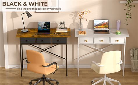 Small Writing Desk With 3 Drawers For Bedroom 372 Inch