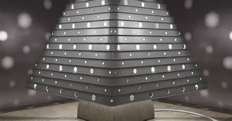 Print in Place Folding Collapsing Lamp Star Pattern by Mi Réplica 3D