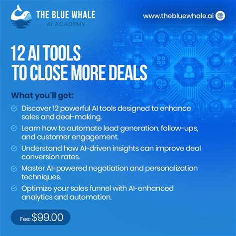 The BlueWhale AI Academy Launches A New Course 12 AI Tools To Close