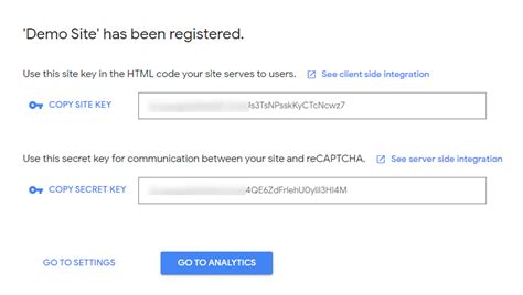 Adding Recaptcha Keys Jobmount