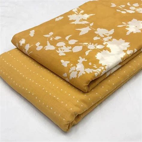 Printed Cotton Voile Fabric Block Print Multicolour At ₹ 225meter In
