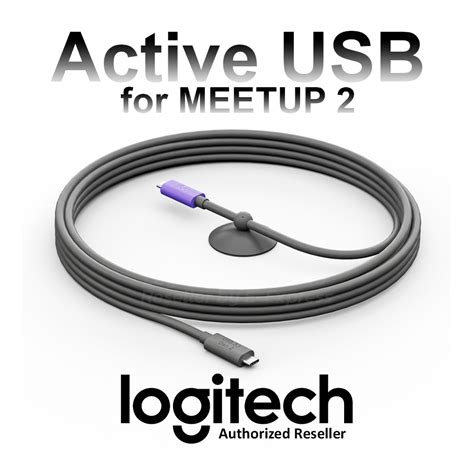 Logitech Active Usb For Meetup 2 สายสำหรับถ่ายโอนข้อมูล สำหรับ Meetup 2 ของแท้ ประกันศูนย์ 2ปี