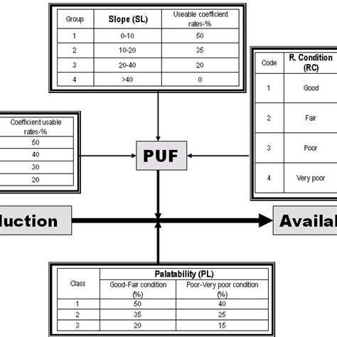 Coefficient Rates Of Palatability And Proper Use Factor For Calculation