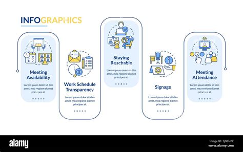 Work Locations And Schedules Rectangle Infographic Template Stock Vector Image And Art Alamy