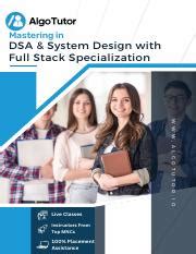 Mastering DSA System Design Full Stack Pdf Mastering In DSA System Design With Full