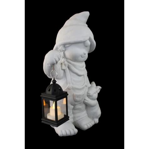 Polandart Hyk845 Fenerli Cüce Çocuk Ham Polyester Obje Evimde Hobi