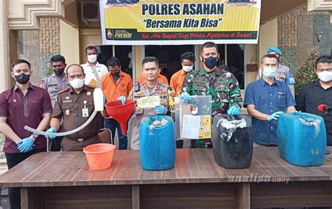 Polisi Tangkap 4 Penimbun BBM Subsidi Di Asahan Sita 3 Ton Solar Sumut AnalisaDaily