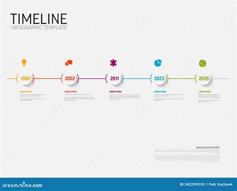 Timeline Diagram Template Layout In Blue Color Flowchart Infog Creative