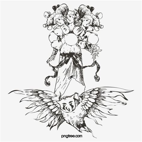 고대 그리스 로마 신화 캐릭터 일러스트 전통 문양 고대 유럽 손으로 그린 Png 일러스트 및 Psd 이미지 무료 다운로드 Pngtree 로마 신화 고대 그리스 신화