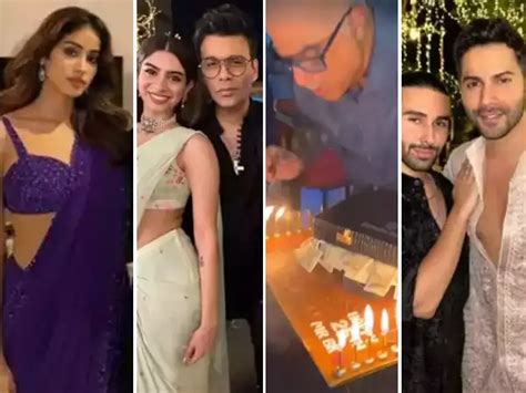 Inside Boney Kapoors Birthday Bash With Janhvi Kapoor And Rumoured