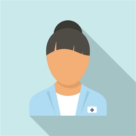 Icono De Enfermera De Salud Estilo Plano Vector En Vecteezy