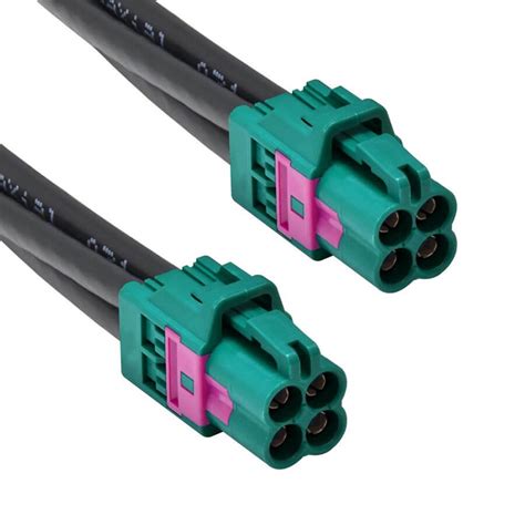 Mini Fakra A Type Jack Z Code Water Blue Four Ports Female Fakra