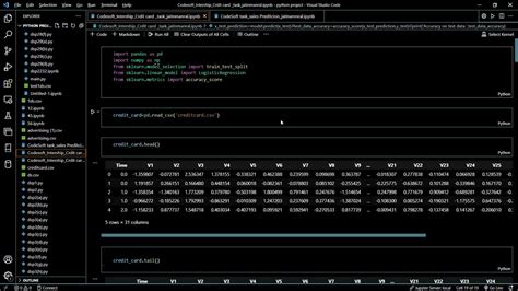 Jatin Manral On Linkedin Codsoft Datascience Internship Creditcardfrauddetection