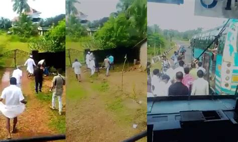 നടുറോട്ടിൽ ബസ് തടഞ്ഞുനിർത്തി കെ എസ് ആര്‍ ടി സി കണ്ടക്ടർക്ക് സ്വകാര്യ
