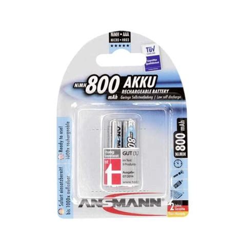 Ansmann Maxe Nimh Akku Micro 800mah 5030982 Günstig Kaufen Batterien