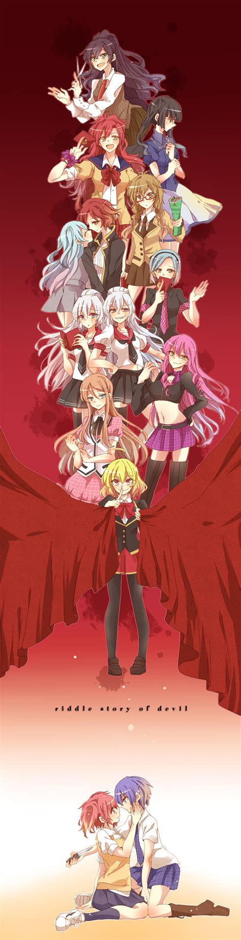Safebooru Absurdres Akuma No Riddle Azuma Tokaku Banba Mahiru Banba