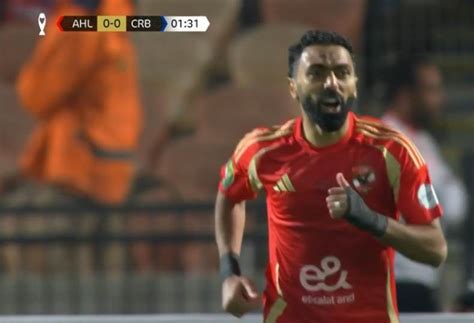 حسين الشحات يسجل الهدف الثالث لـ الأهلي في شباب بلوزداد فيديو كورة بلس