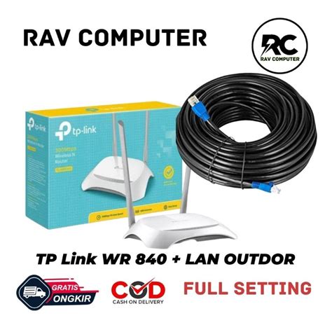 Tp Link Wr 840n Wifi แพ็กเกจขนาน สายแลนคอมพิวเตอร์ Outdor Rav