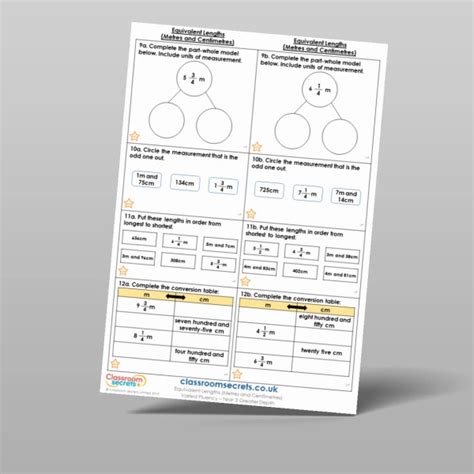 Year 3 Equivalent Lengths Metres And Centimetres Varied Fluency 2 Resource Classroom Secrets