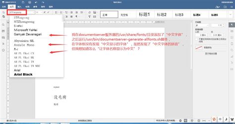 When Editing A Document How Can I Make Font Name Appear In Chinese