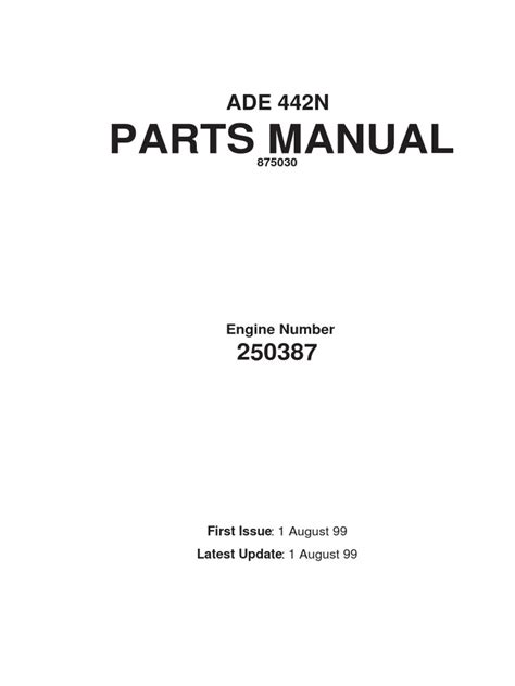 Parts Manual Ade 442n Pdf Piston Fuel Injection