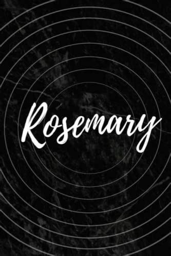 Rosemary Personalized Notebook With Name Rosemary Writing Drawing