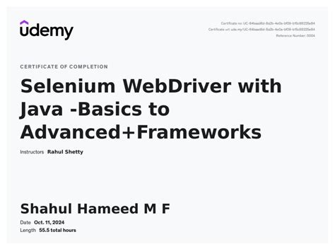Selenium Automation Java Learningjourney Shahul Hameed Mohammed