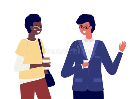 Guys Drinking Beer Flat Vector Illustration Stock Vector Illustration