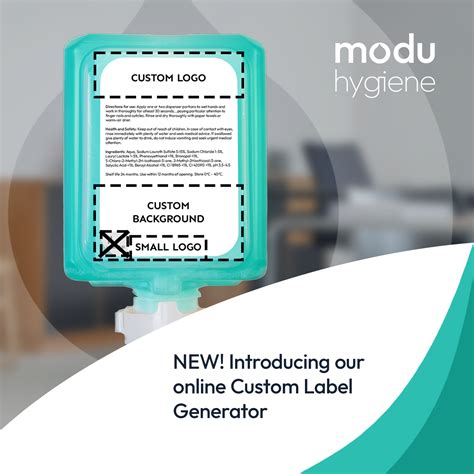 Modu Hygiene Online Custom Label Generator