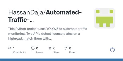 Github Hassandajaautomated Traffic Monitoringsystem This Python