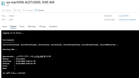 Using Azure Automation Runbooks And Schedules To Automatically Turn On