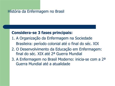 PPT História da Enfermagem no Brasil PowerPoint Presentation free