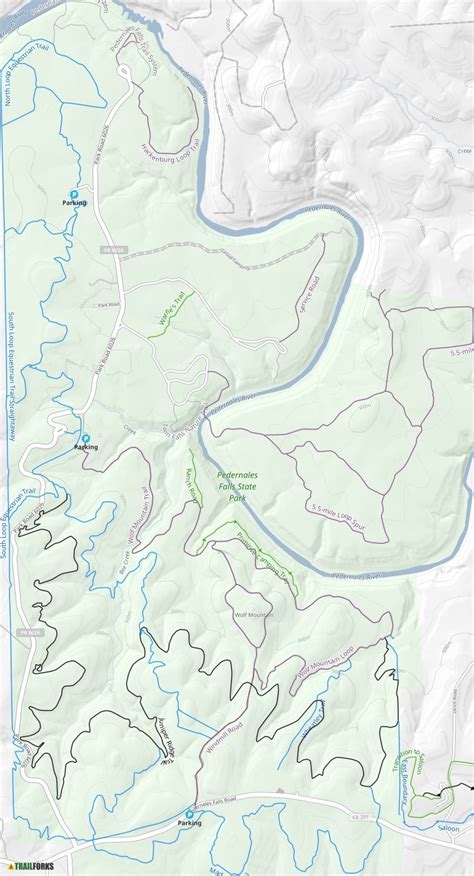 Map Of Pedernales Falls State Park