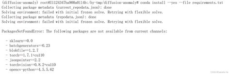 Packagesnotfounderror The Following Packages Are Not Available From