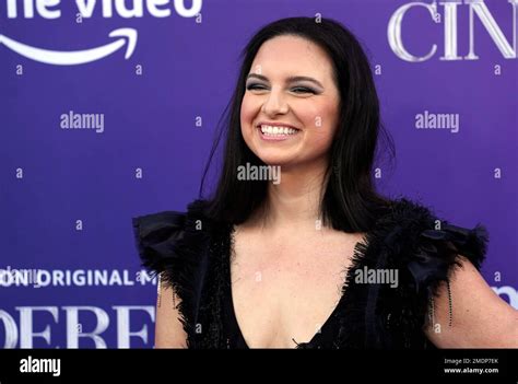 Actress Maddie Baillio Poses At The Premiere Of The Film Cinderella