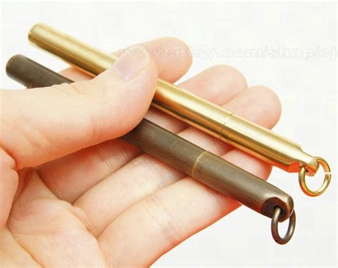Mini Brass Pen Brass Gel Pen Antique Barss Pen Bass Edc Metal Pen