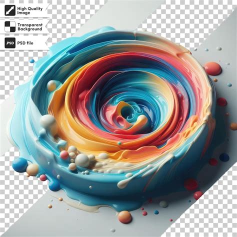 Psd アブストラクト 背景 透明な背景に液体塗料のスプラッシュ 編集可能なマスクレイヤー プレミアムpsdファイル