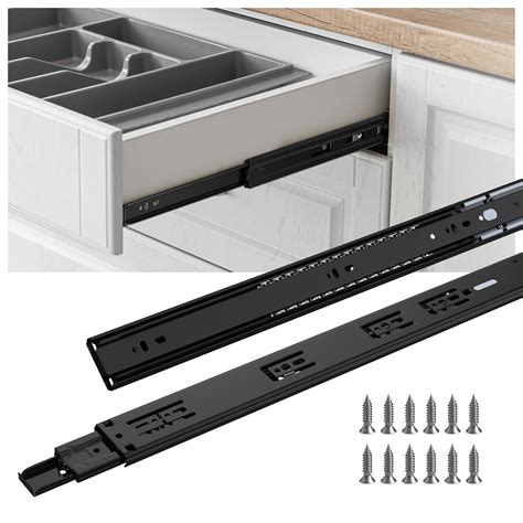 Goldenwarm 5 Pairs 18inch Soft Close Drawer Slides Ball Bearing Full