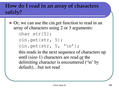 Today In Cs Week Arrays Learning About Arrays Examples Graphical
