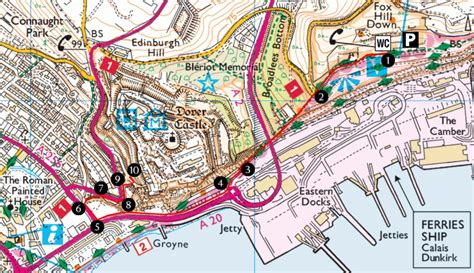 Cliffs Of Dover Map The White Cliffs Of Dover National Trails