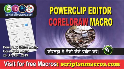 Edit Powerclip Shapes Using Macro In Coreldraw Youtube