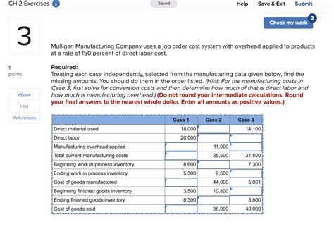 Solved CH Exercises I Saved Help Save Exit Submit Check Chegg