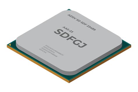 Isometric Processor Central Processing Unit Or Cpu Computer Hardware Components Semiconductor